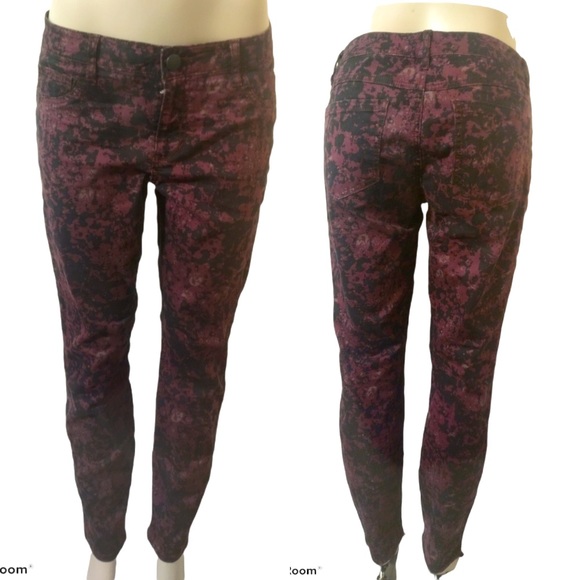 CAbi | Jeans | Cabi Deep Purple Black Skinny Jeans | Poshmark